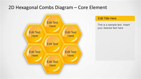Hexagonal Combs Diagrams Template For Powerpoint
