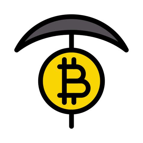 Bitcoin Mining Vector Stall Lineal Color Icon