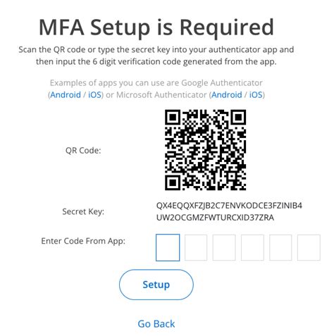 mfa setup