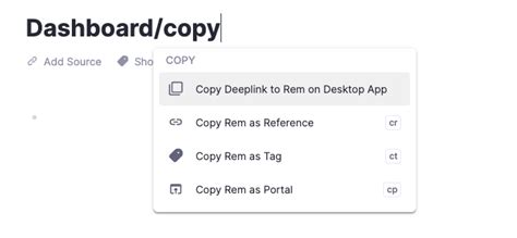 how to get link to rem from the desktop app learning remnote remnote