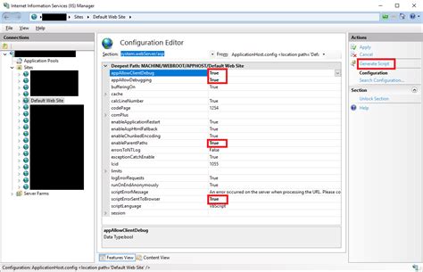 C Setting Up ASP Settings Using Microsoft Web Administration Stack Overflow