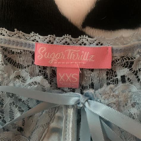 Sexy Baby Blue Lace Teddy Its A Babe Tight In Depop