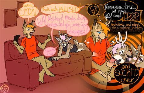 Rule 34 Anthro Antlers Bent Over Black Clothing Black Shirt Black