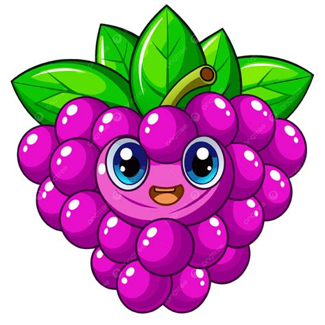 Dibujos Animados De Uvas Moradas
