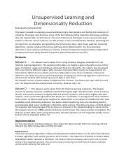 sdash40-analysis ML2.pdf - Unsupervised Learning and Dimensionality Reduction By Sudeshna Dash ...