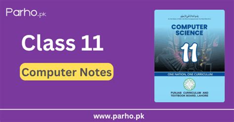 Class 11 New Computer Notes 2025 Exercise Solutions Pdf