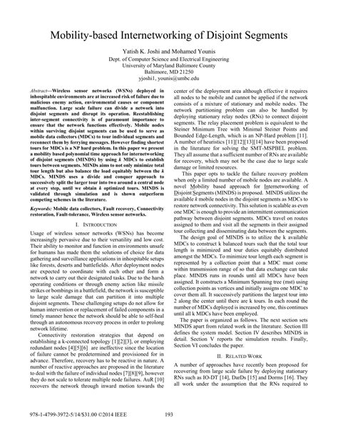 Pdf Mobility Based Internetworking Of Disjoint Segments