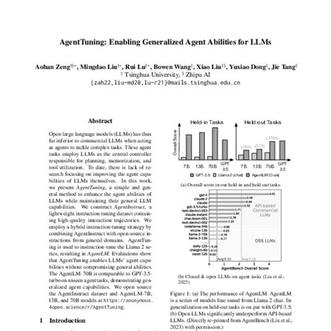 Agenttuning Enabling Generalized Agent Abilities For Llms Acl Anthology
