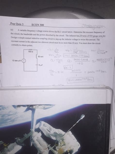 Solved A Variable Frequency Voltage Source Drives The RLC Chegg