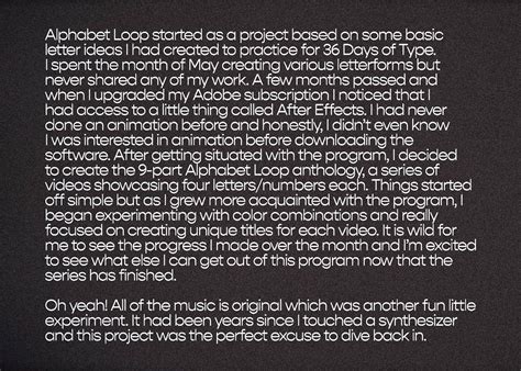 Alphabet Loop On Behance