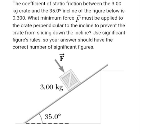 Answered The Coefficient Of Static Friction… Bartleby
