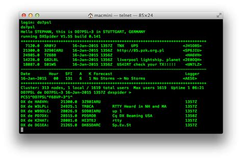 Raspberry PI As DX Cluster Server HamRadio Station DO7PSL Stephan Lange