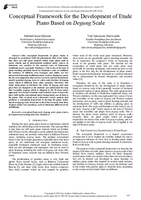 pdf conceptual framework for the development of etude piano based on degung scale