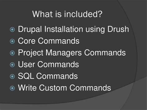 Ppt Drush Importance For Drupalers Powerpoint Presentation Free Download Id 2475506