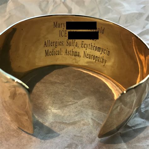 Asthma And Copd Bracelets Gold Silver Bronze — Return To Sender