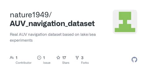 Auvnavigationdataset2023051700csv At Main · Nature1949auvnavigationdataset · Github