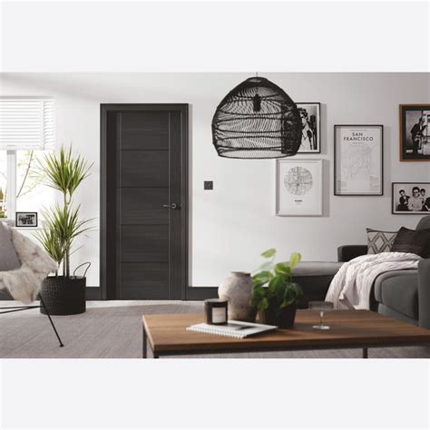 Vancouver 5p Pre Finished Charcoal Black Doors Ax National Doors Online