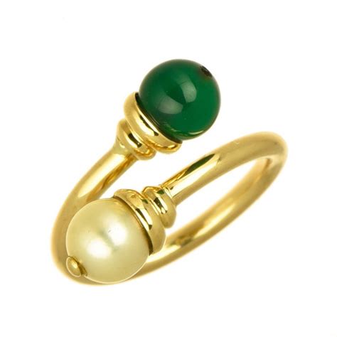18 Kt Gold Ring Agathe Catawiki