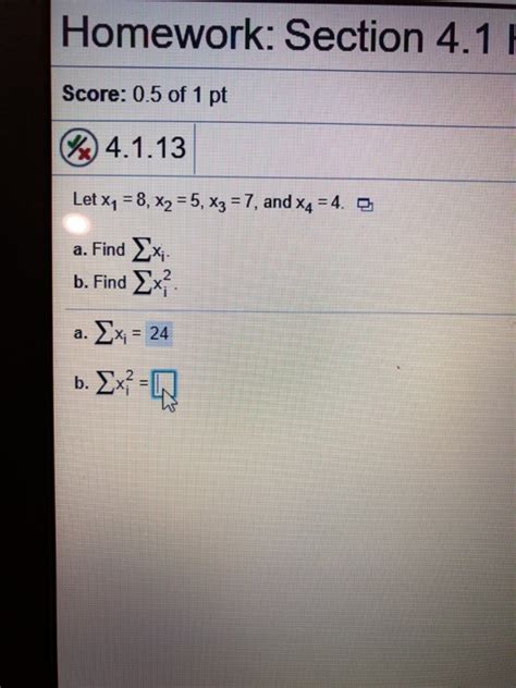 Solved Homework Section 4 1Η Score 0 5 Of 1 Pt 4 1 13