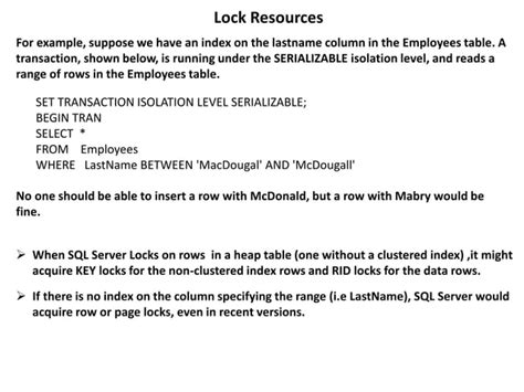 Sql Server Concurrency PPTX Databases Computer Software And Applications