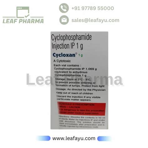 Cycloxan 1 Gm Cyclophosphamide Injection At Rs 160 Vial In Surat Id 2853647662988