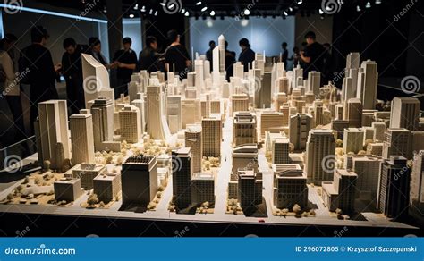 3d Spatial Development Model Of A Big City Ai Generated Stock Illustration Illustration Of
