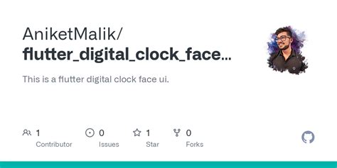 Github Aniketmalikflutterdigitalclockfaceui This Is A Flutter