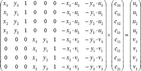 The Matrix Form Of The Solved Equations Download Scientific Diagram