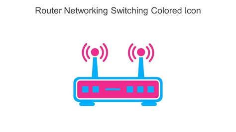 Router Networking Switching Colored Icon In Powerpoint Pptx Png And