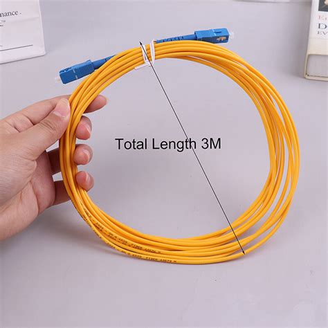Sc Sc Upc 심플렉스 광섬유 케이블 단일 모드 Ftth 피그테일 패치 코드 광섬유 커넥터 3 계량기 통신 장비