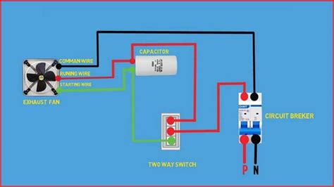 Wiring Diagram Capacitor Enhanced Exhaust Fan