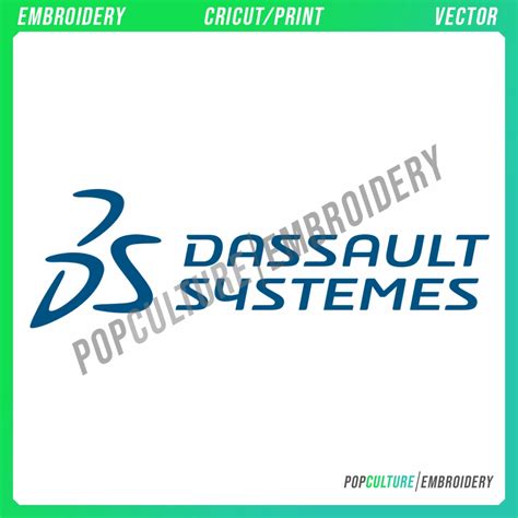 Dassault Systmes Official Logo For Embroidery And Vector • Pop Culture Embroidery • 100k