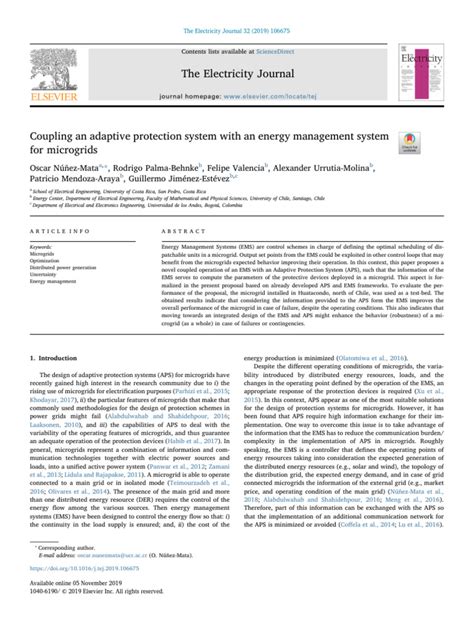 Coupling An Adaptive Protection System With An Energy Management System