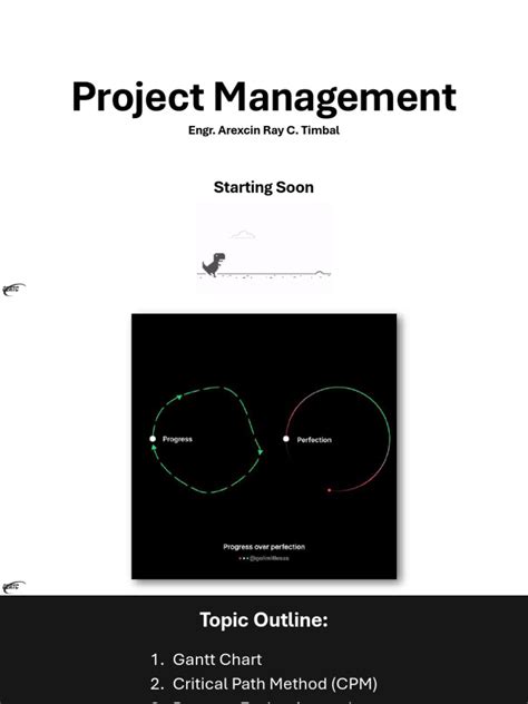 Project Management Lecture Slides Pdf Project Management