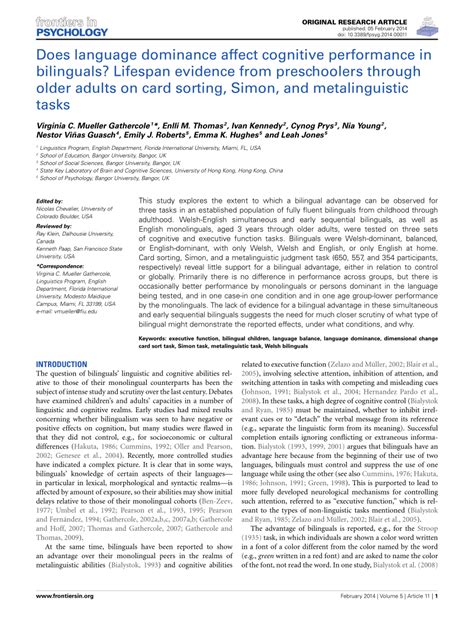 Pdf Does Language Dominance Affect Cognitive Performance In