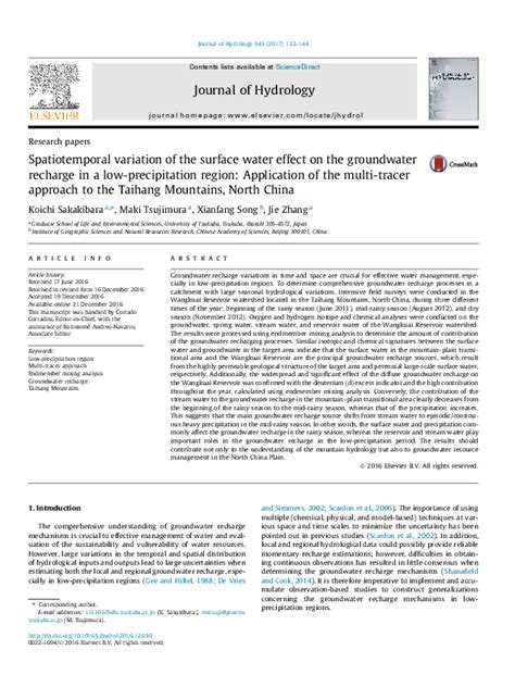 Pdf Spatiotemporal Variation Of The Surface Water Effect On The