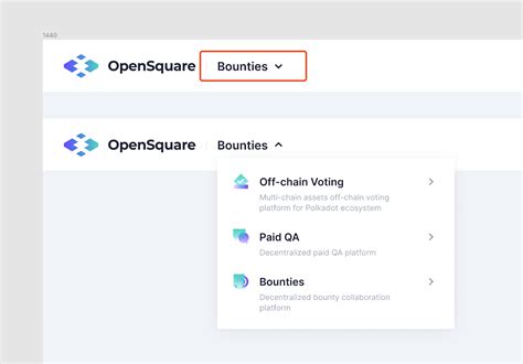 Modify Proejct Dropdown Menu Ui Style · Issue 905 · Opensquare Network