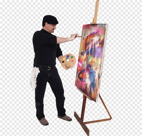 남자 추상 회화 유화 아티스트 팔레트 화가 사진술 캔버스 Png Pngegg