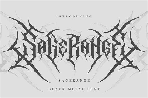 Sagerange Black Metal Font Vol 11 Behance