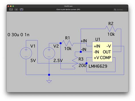 Operational Amplifier Ltspice Op Amp Non Inverting Input Acts Like