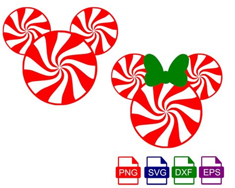 Mickey And Minnie Peppermint Svg Mickeys Very Merry Christmas Svg