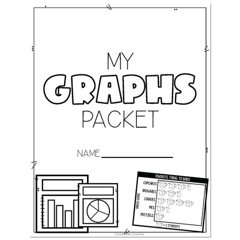 math worksheet covers my graphs packet lucky little learners