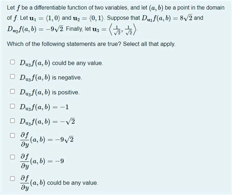 Solved Let F Be A Differentiable Function Of Two Variables