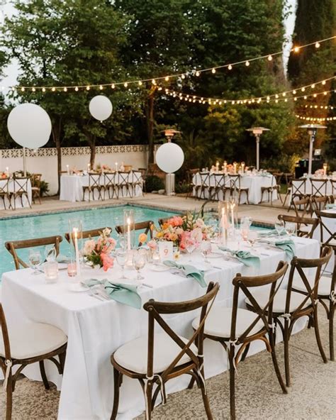 Poolside Wedding Reception