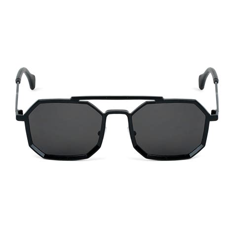 Urbano Black Rectangular Aviators Joker And Witch