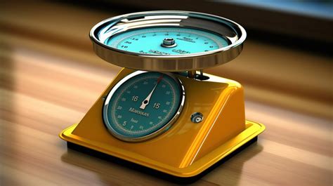 Weighing Scale Three Dimensional Depiction Of Kitchen Scales