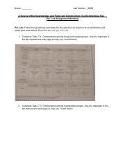 Lab PreLab HandoutFinal Pdf Name Lab Section D A Survey Of The Invertebrates And Fungi