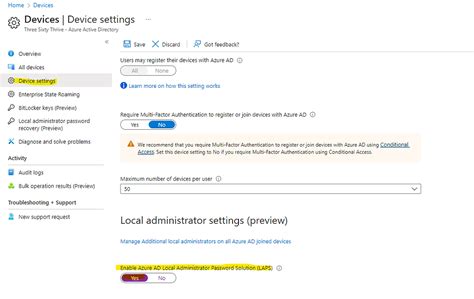 intune windows laps and azure ad