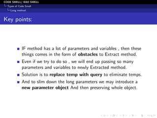 Code Smells And Its Type With Example PDF