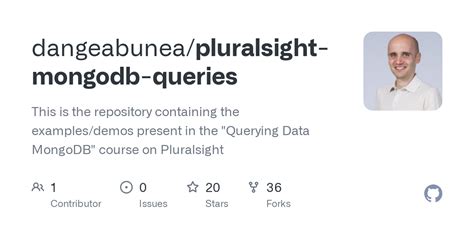 Github Dangeabuneapluralsight Mongodb Queries This Is The Repository Containing The Examples